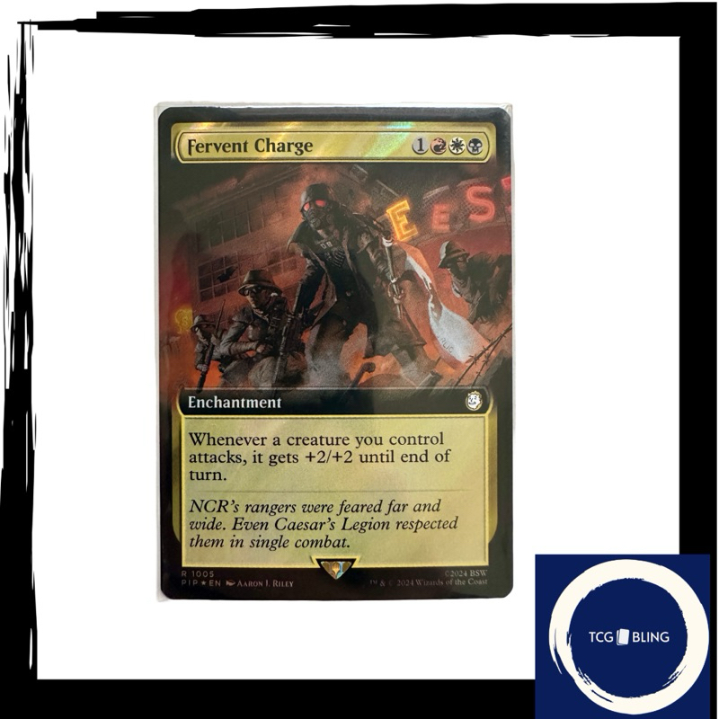 Fervent Charge MTG - Universes Beyond: Fallout (Extended Art) SURGE ...