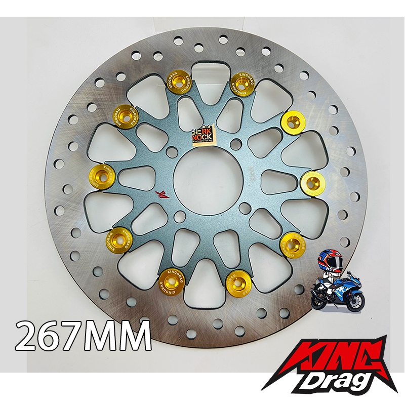 【Titanium】KING DRAG 267MM Front Disc Plate Floating Disc 4 Holes ...