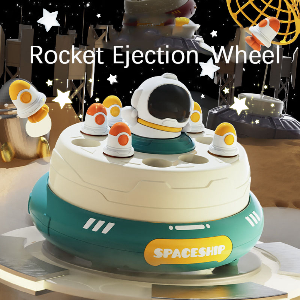 Launch Rocket Disk Bounce Turntable Children's Toy Board Game Parent ...