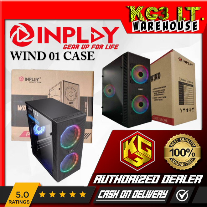 INPLAY WIND 01 MATX Gaming Case Budget Gaming CPU Acrylic Case | Shopee ...