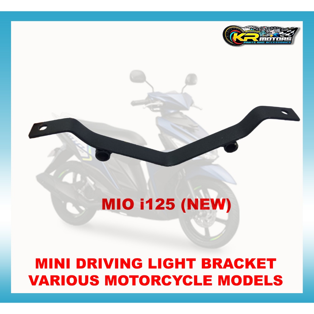 Mio i125 Mini Driving Light Bracket 5mm Thick Reinforced Steel for ...