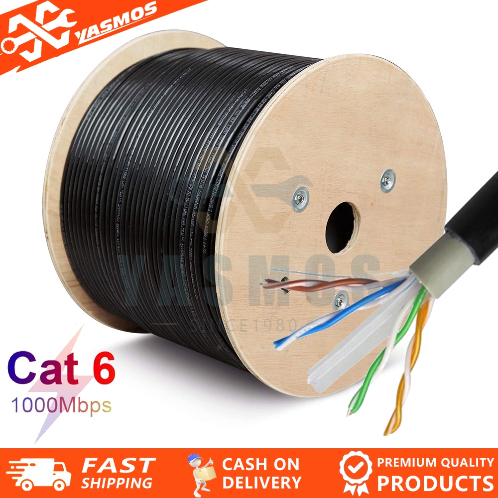 Yasmos CAT6 Outdoor Cable UTP Ethernet Lan Cable Waterproof Cable Sold ...