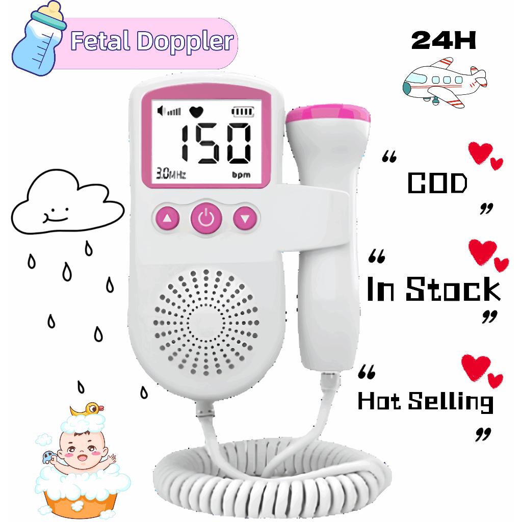 COD Ultrasound Fetal Doppler Baby Heart Monitor Device Medical LCD ...