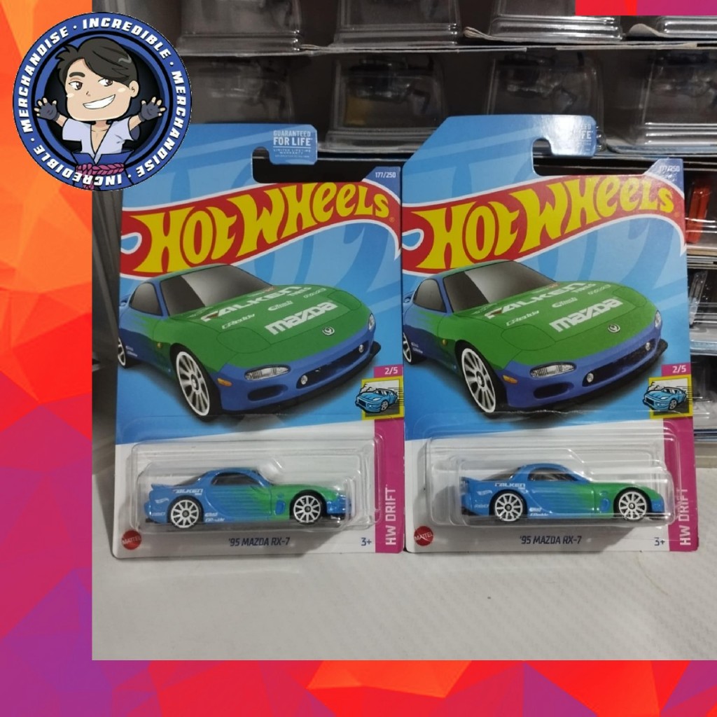 Hot Wheels '95 Mazda RX-7 Falken (Blue) HW Drift | Shopee Philippines