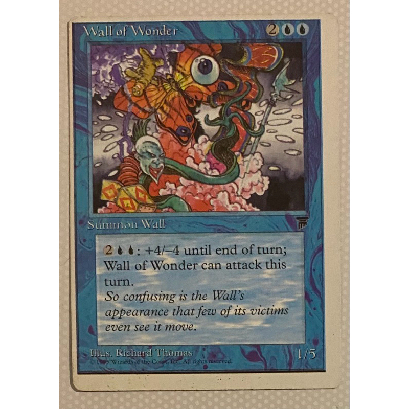 Wall of Wonders (Chronicles) MTG Magic the Gathering MISPRINT MISCUT ...
