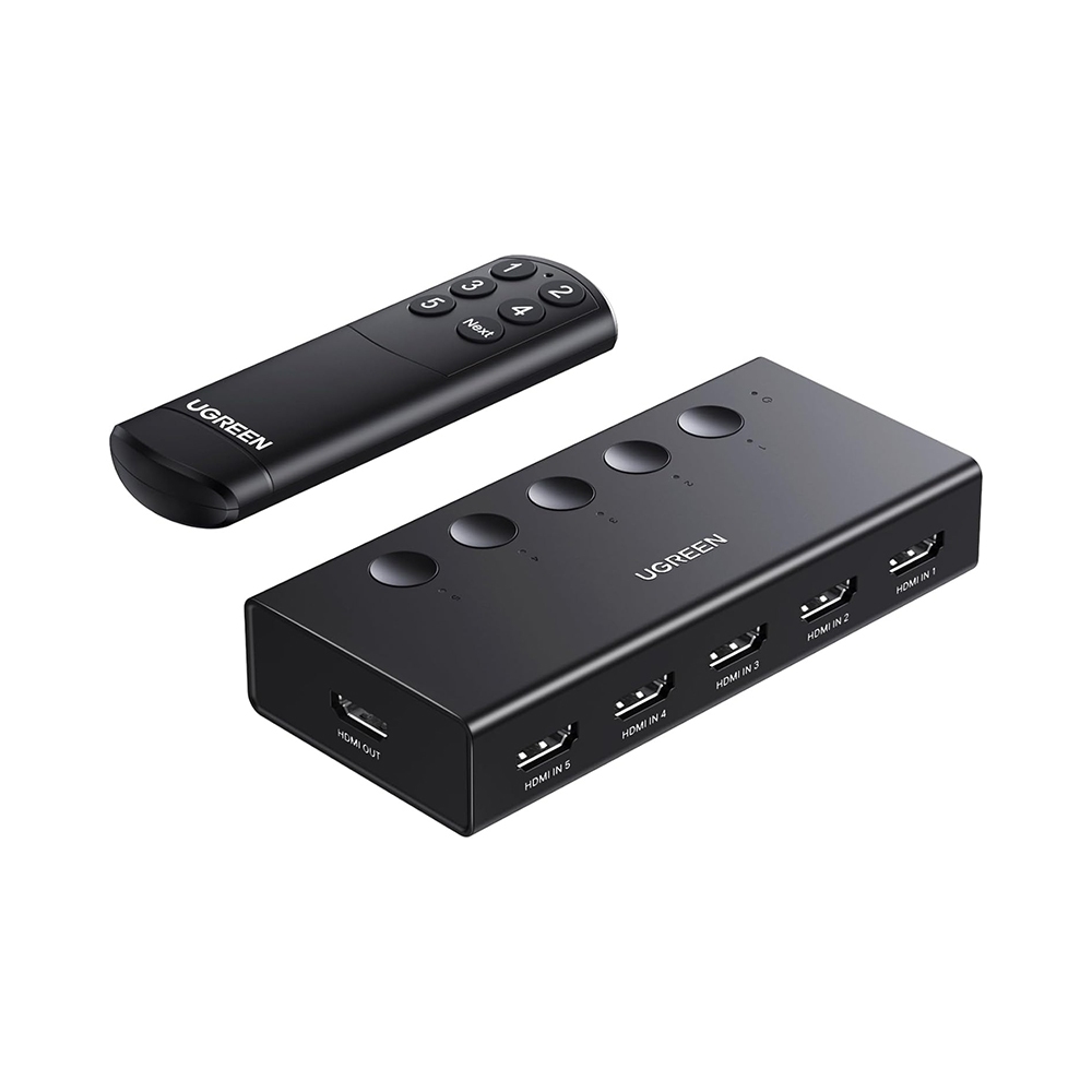 UGREEN 5 In 1 Out 4K 60Hz HDMI Video Switcher with Remote Controller ...