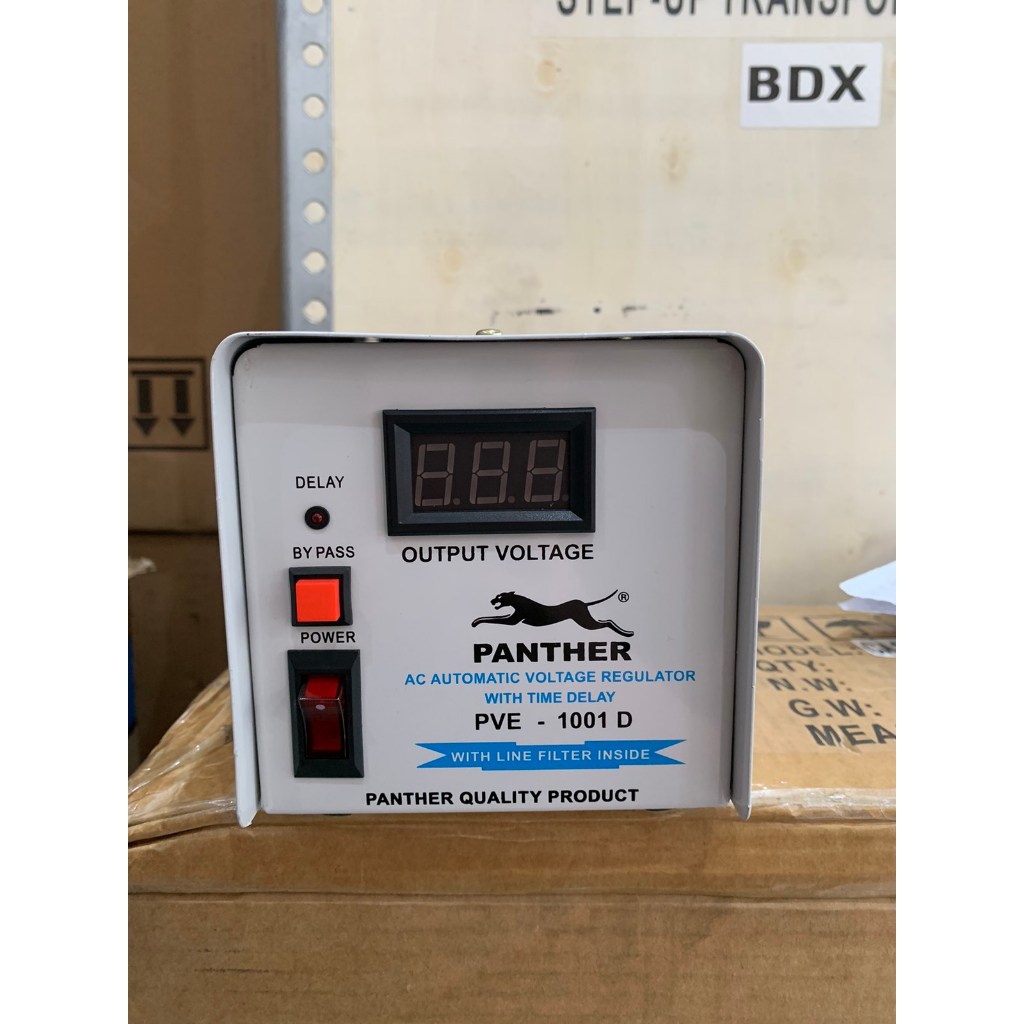 Panther PVE 1001 D AVR Relay Type, 1000 Watts Output 220V AC with 3-5 ...