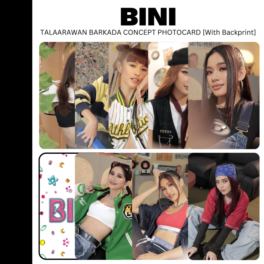 BINI Talaarawan Barkada Concept Fanmade Photocard [With Backprint ...