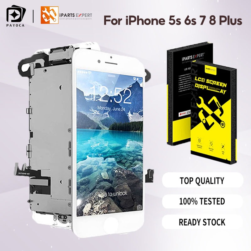 IPARTSEXPERT LCD For LCD Display 𝐢𝐏𝐡𝐨𝐧𝐞 6 7 8 6S Plus Touch Screen ...