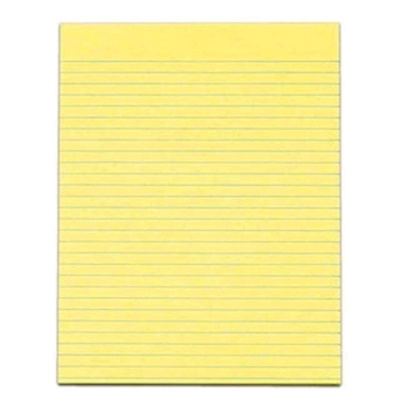 1 PIECE, Yellow Pad RANDOM BRAND l Long Writing Pad l 80 Leaves l l ...