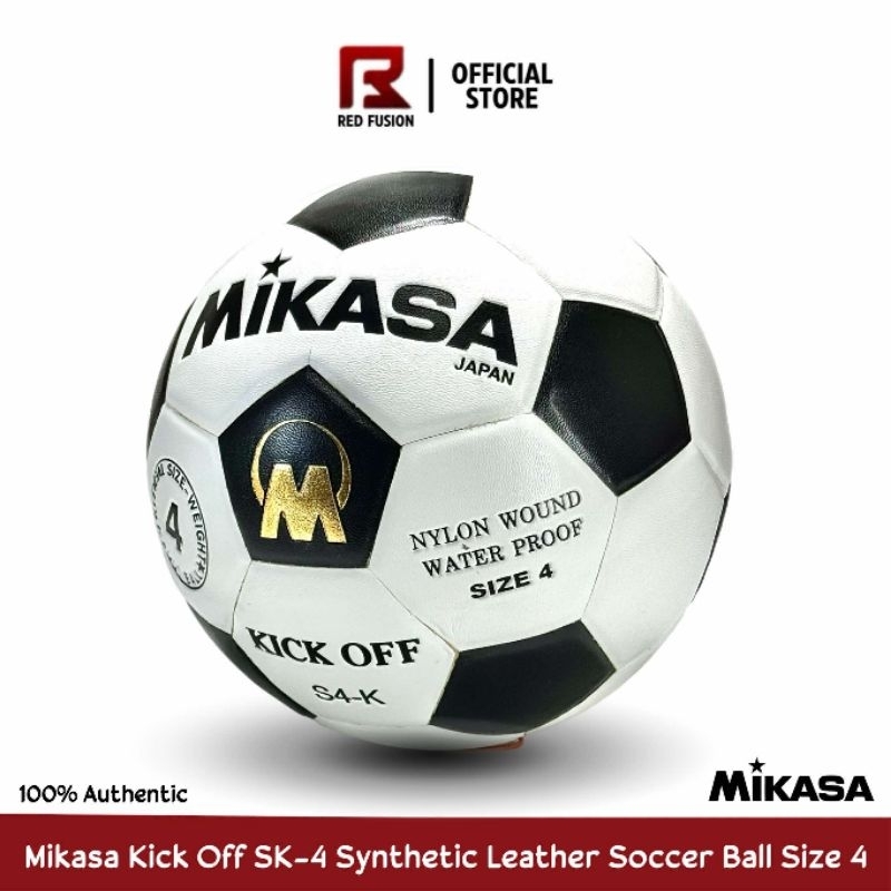 Mikasa Kick Off SK-4 Synthetic Leather Soccer Ball Size 4 | Shopee ...