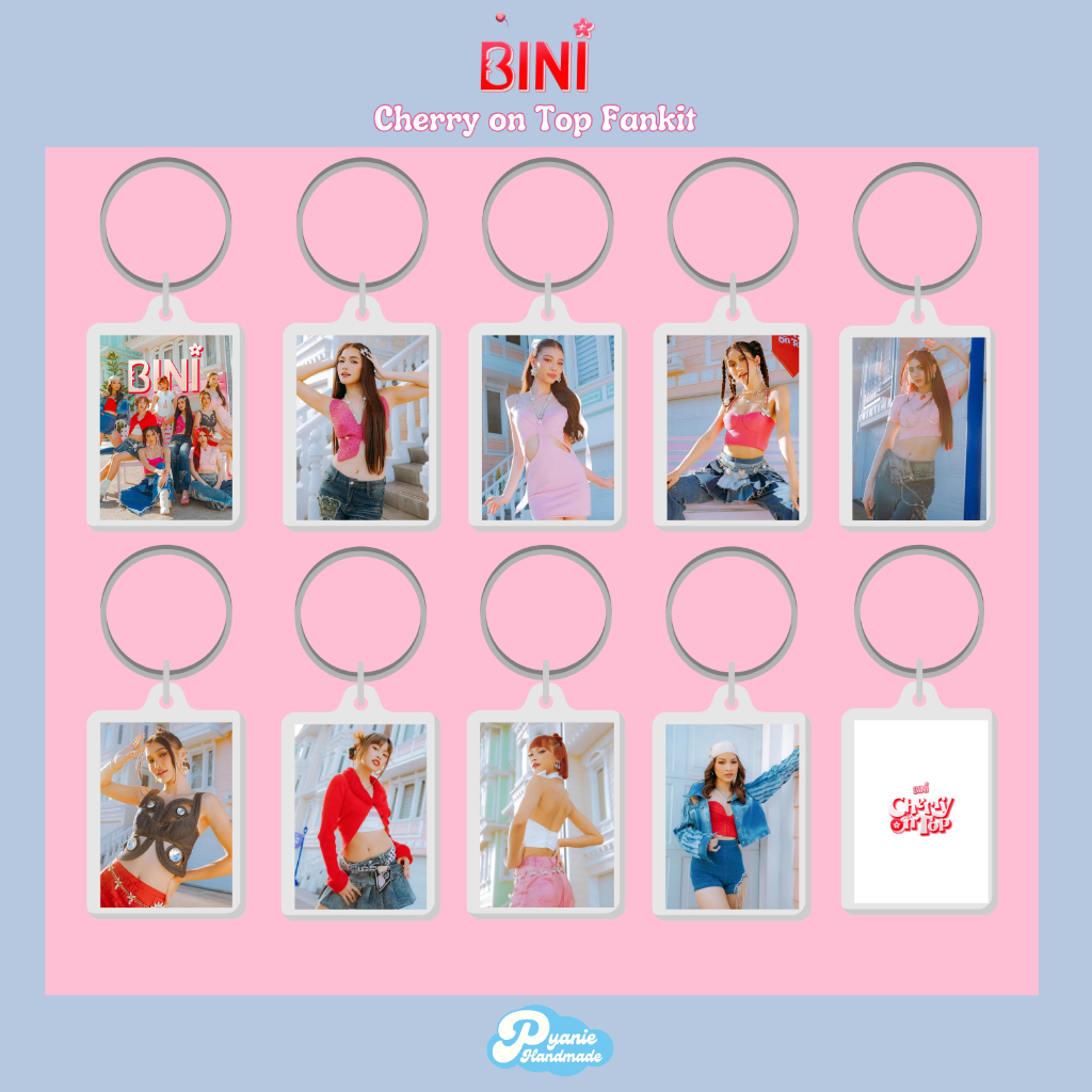 BINI CHERRY ON TOP KEYCHAIN (UNOFFICIAL) | Shopee Philippines