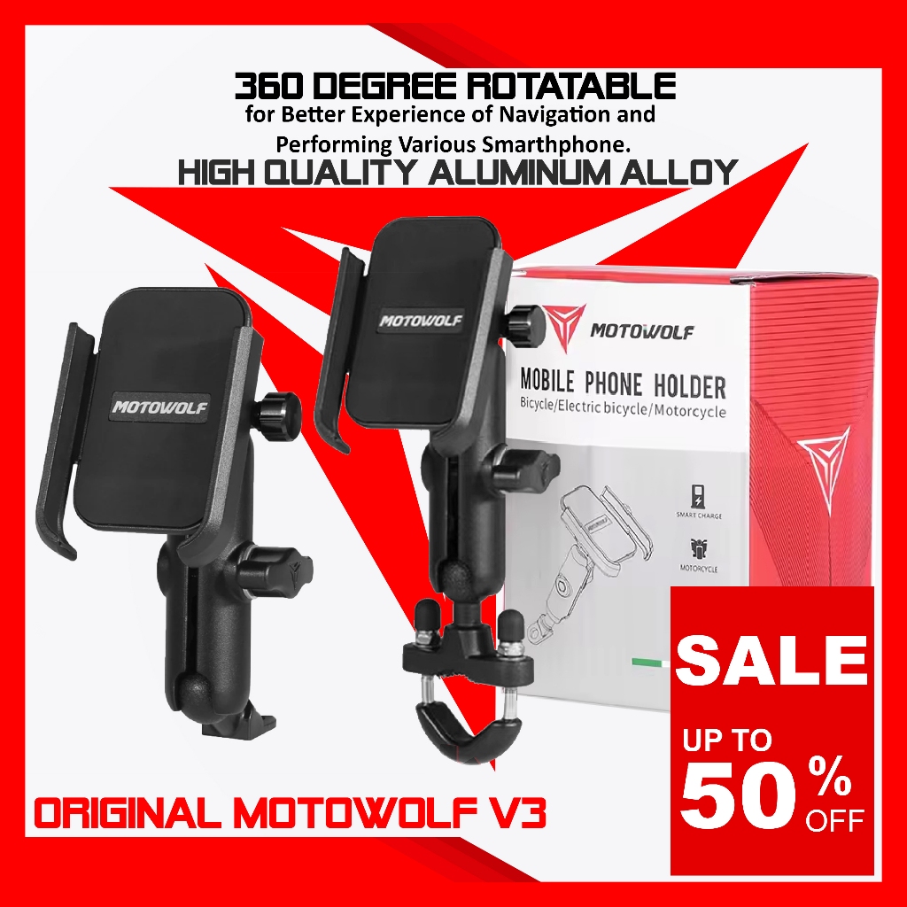 Motowolf Cp Holder V3 Original Motowolf phone Holder V3 360 Degree ...