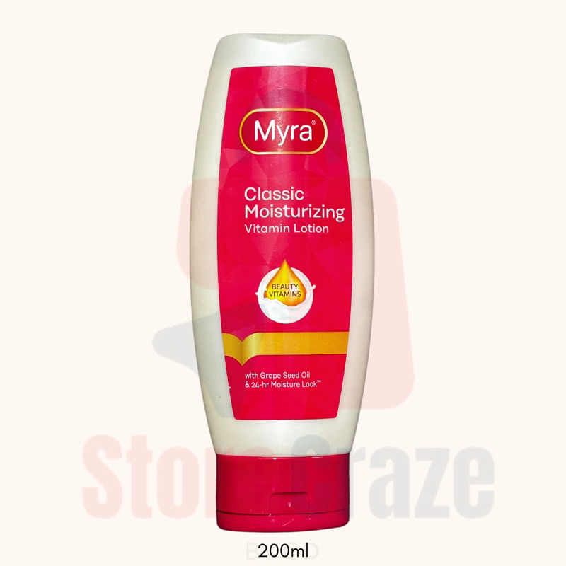 Myra Classic Moisturizing Vitamin Lotion (200ml) | Shopee Philippines