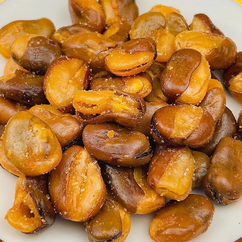 WooNut 500g Spicy Hot Pop Beans Crispy Broad Bean Snack Beef Flavor ...