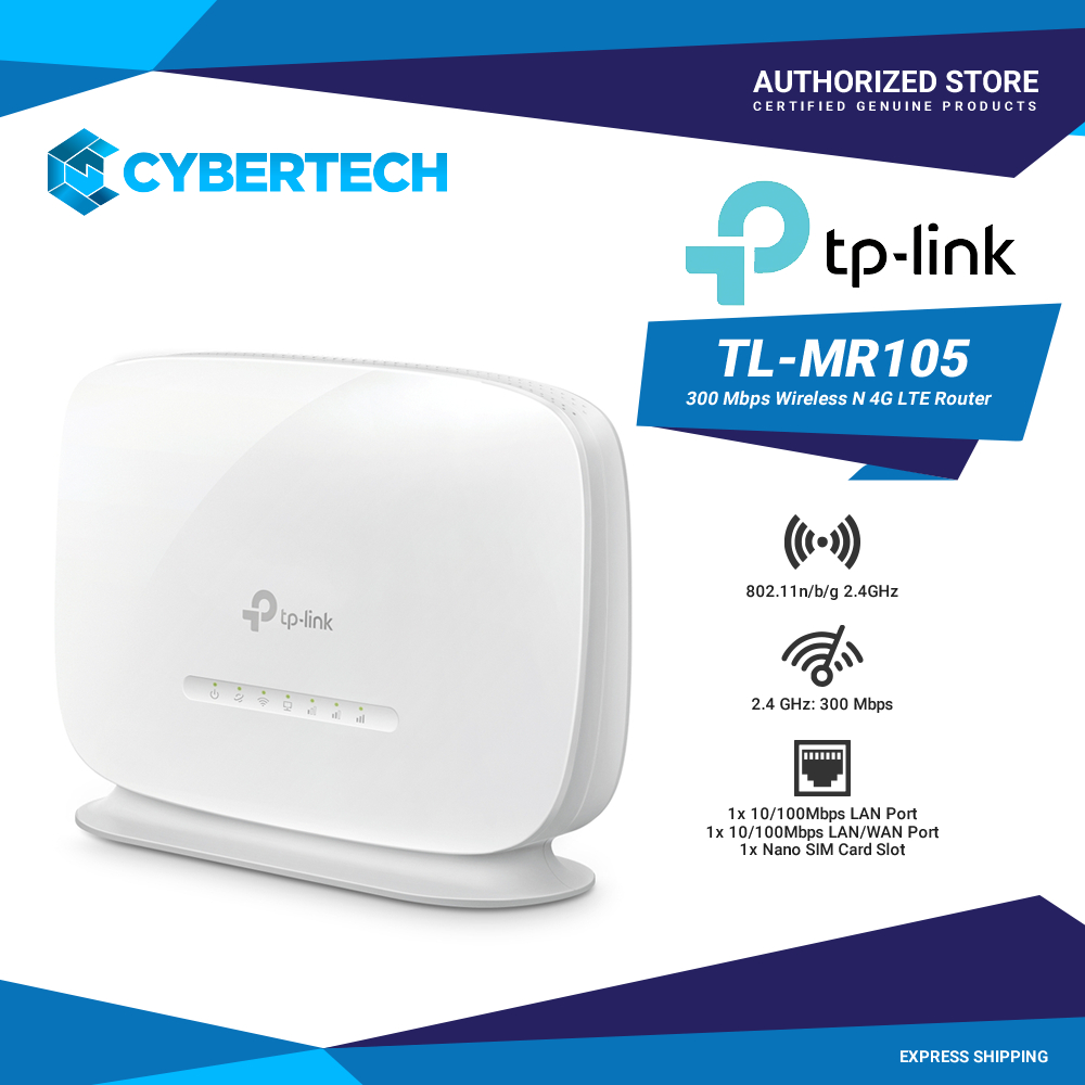 Tp-Link TL-MR105 300Mbps Wireless N 4G LTE Router | Shopee Philippines