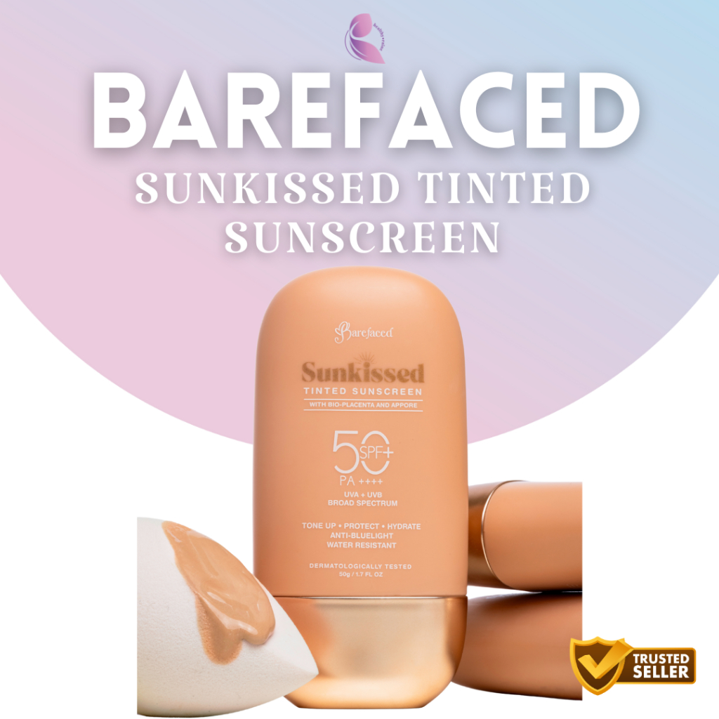 BAREFACED Sunkissed Tinted Facial Sunscreen - Skincare Protection ...