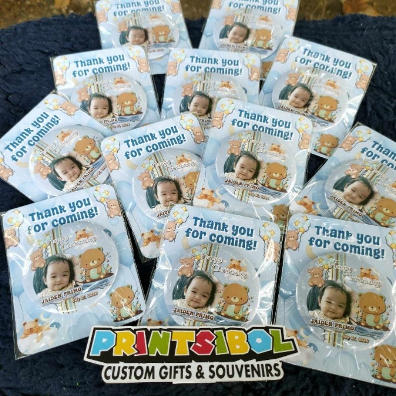 12pcs Customized BUTTON PIN / BUTTON REF MAGNET | Shopee Philippines