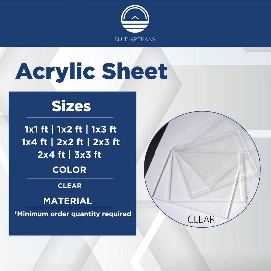 Clear Acrylic Sheet 2mm Thick | Shopee Philippines