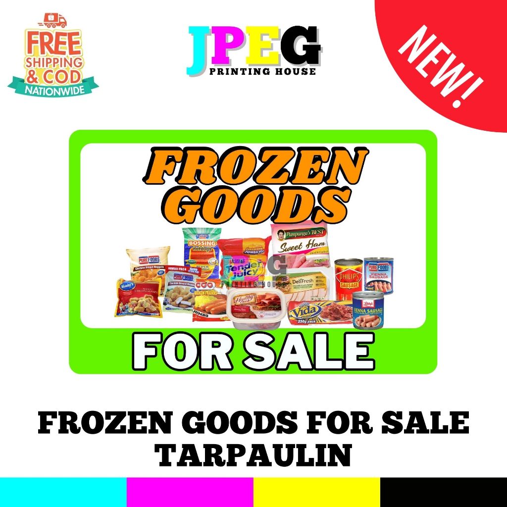 FROZEN GOODS FOR SALE Signage Laminate and Tarp Affordable High Quality ...