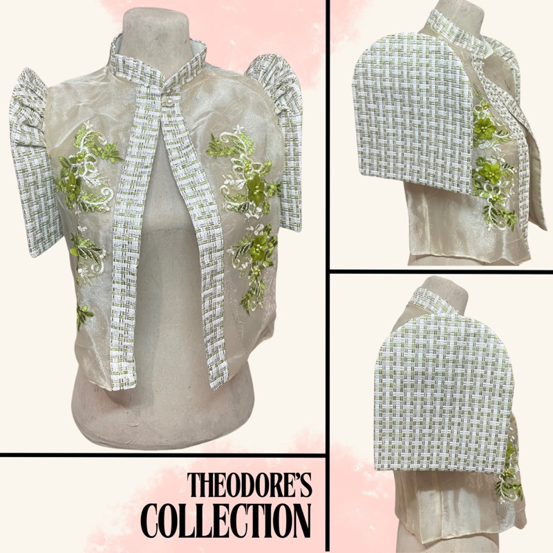 Modern Filipiniana Bolero | Ethnic/ Etnik | Mestiza/Imelda Sleeves With ...