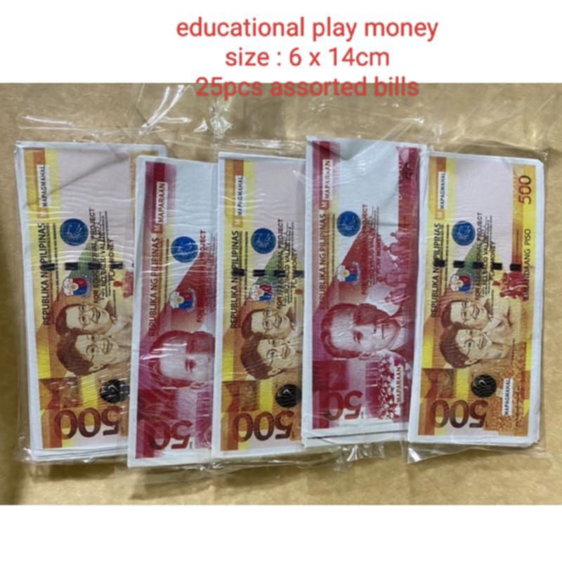 25pcs pretend play toy play money toys | Shopee Philippines