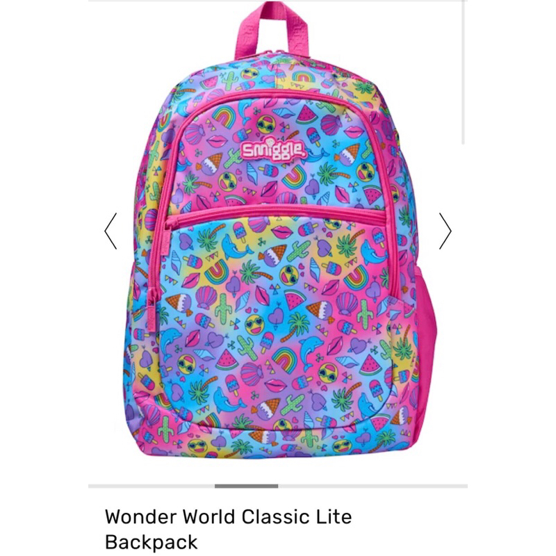 Original Smiggle Wonder World Classic Lite Backpack | Shopee Philippines