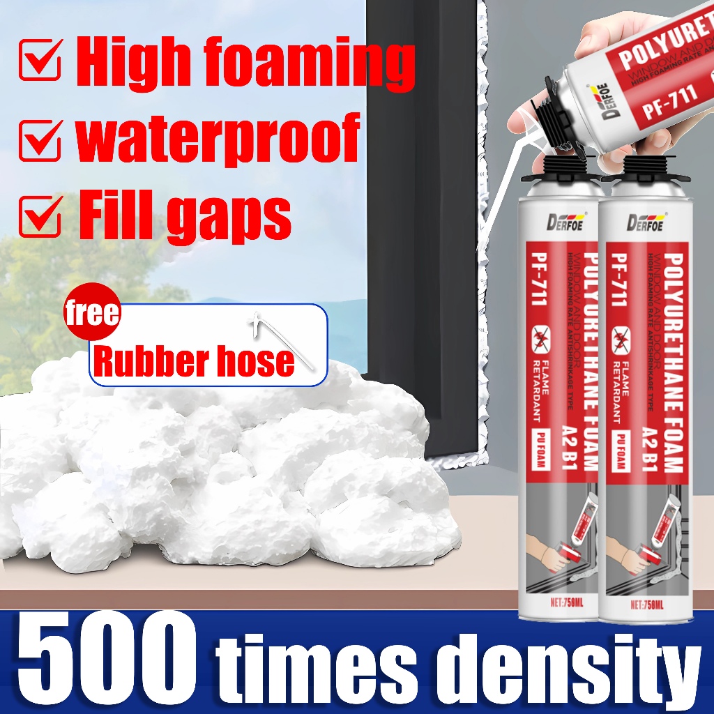 750g polyurethane foam Expanding Foam Spray 120 times high foaming volume sealant foam spray ...