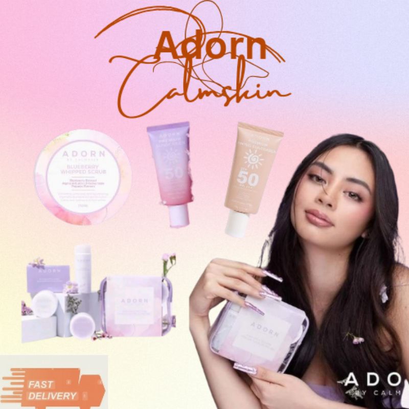 ADORN BY CALM SKIN BLUEBERRY WHIPPED SCRUB/ RADIANCE POTION INTENSE ...
