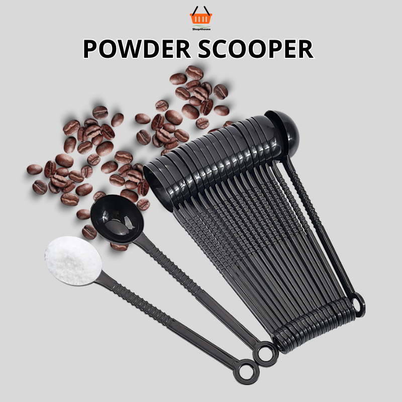 10pcs Measuring Spoon Powder Scooper Milk Tea Coffee Powder Plastic ...