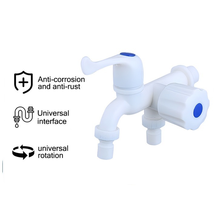 Plastic Angle Valve Mop Pool Faucet Dual-Use Washing Machine Water Pipe ...