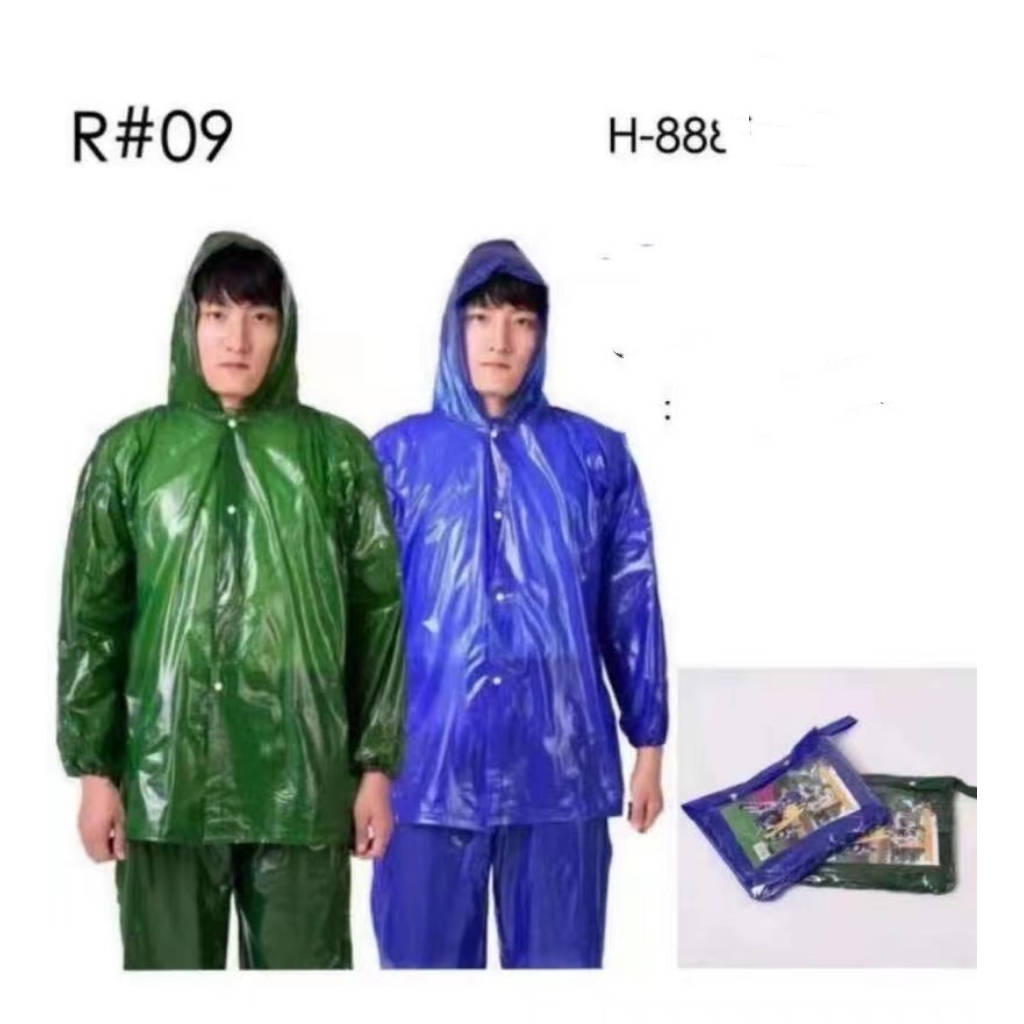 TNC Raincoat Suit And Pants Terno, Kapote Plain Colors Only, With Hood ...