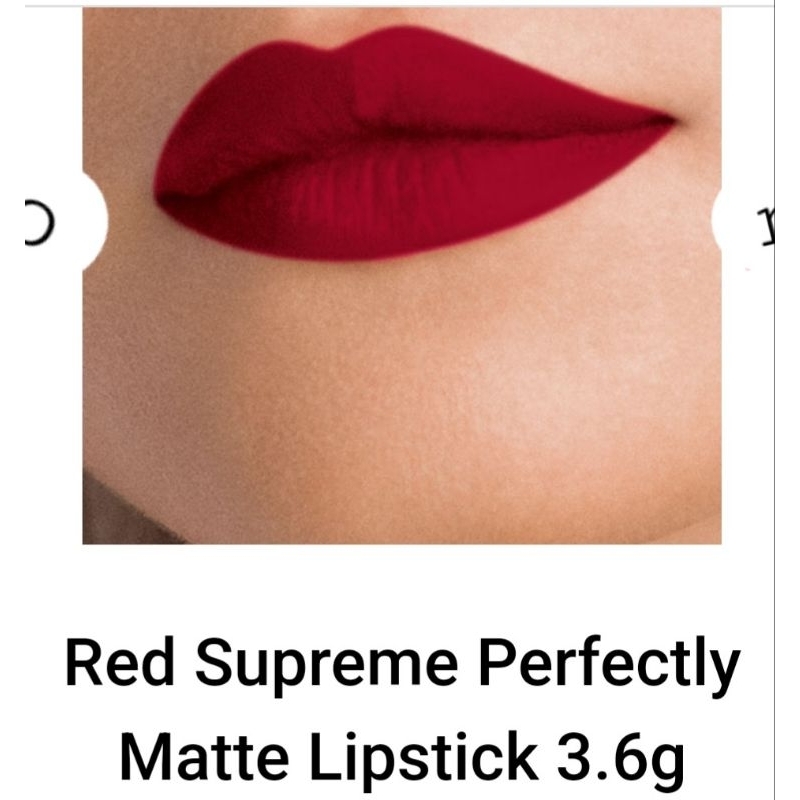 Avon TRUE COLOR PERFECTLY MATTE REDS LIPSTICK RED SUPREME 3.6g | Shopee ...