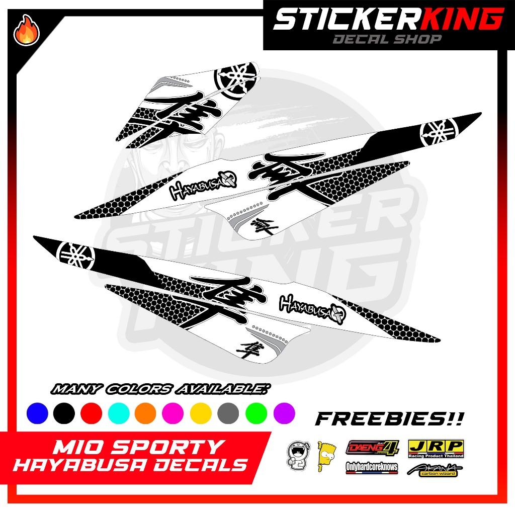 MIO SPORTY HAYABUSA CONCEPT DECALS with Freebies Laminated | Shopee ...