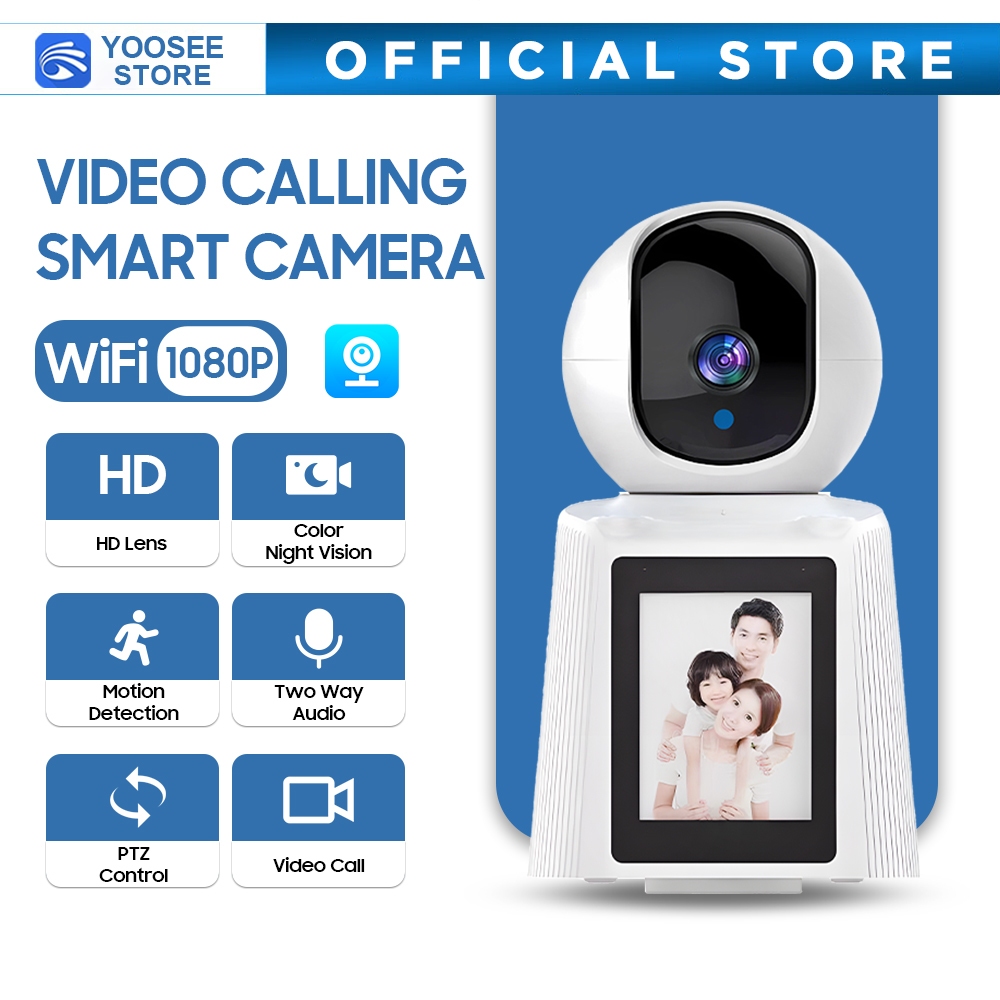 V380 PRO Q28 Video Calling Smart Camera CCTV with LCD Screen Video Call ...