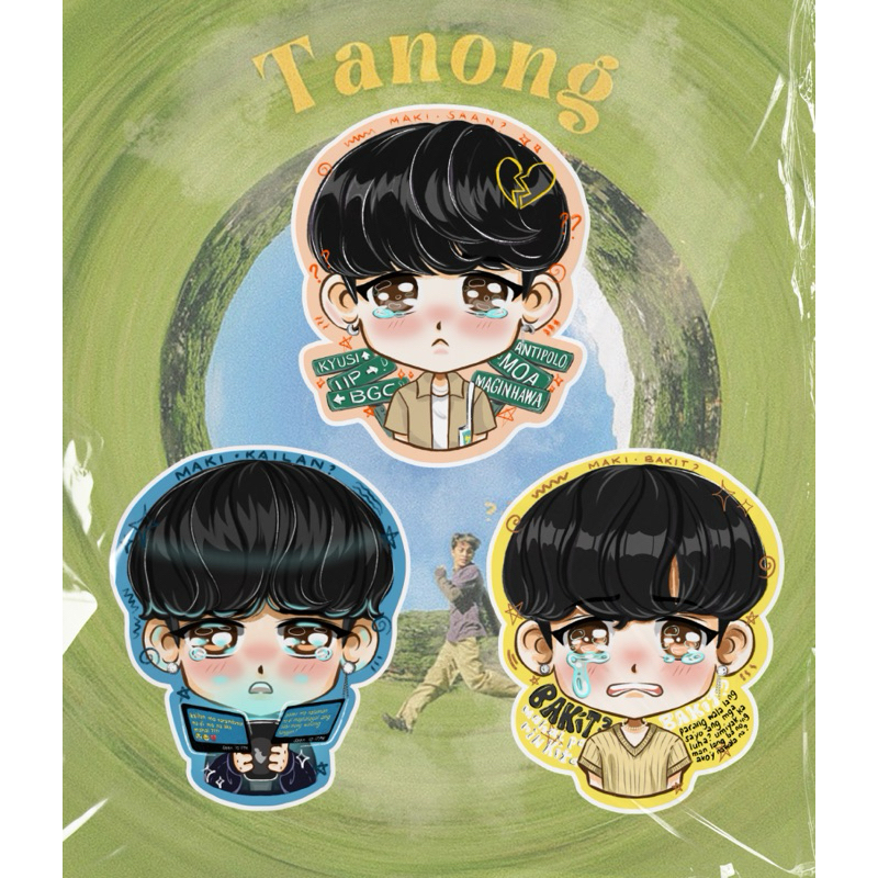 MAKI Tanong Trilogy Chibi Vinyl Stickers | Shopee Philippines