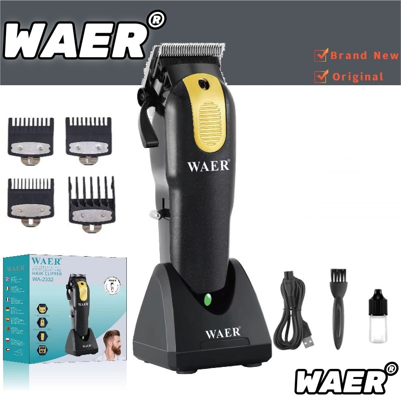 WAER Electric Professional Hair Clipper Rechargeable Cordless ...