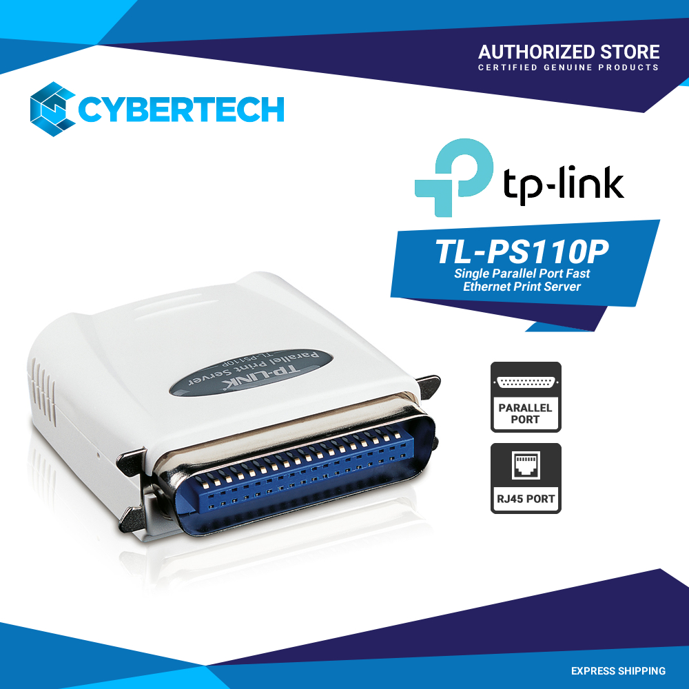 TP-Link TL-PS110P Parallel Port Fast Ethernet Print Server | Shopee Philippines