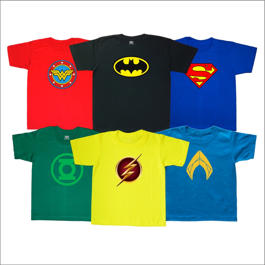 DC-SUPERHERO LOGO TSHIRT DESIGN Premium Quality T-Shirt | Shopee ...