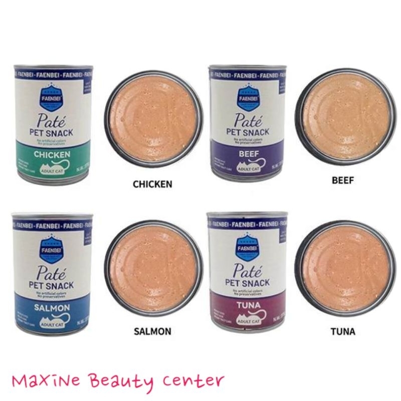 FAENBEI Pate' pet snack CAT WET FOOD mousse, 375g adult cat no ...