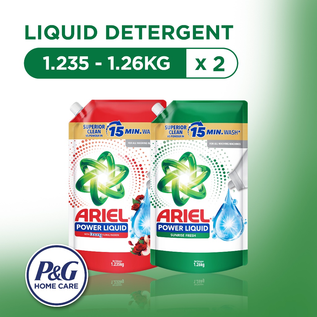 Ariel Liquid Detergent Sunrise Fresh Floral Passion Bundle 1.24-1.26KG ...
