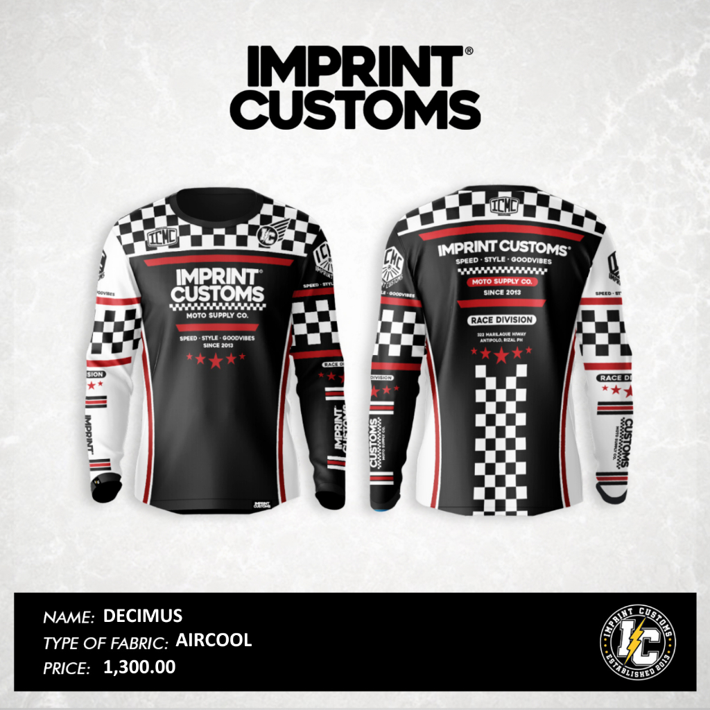 Imprint Customs - DECIMUS Riding Jersey | Shopee Philippines