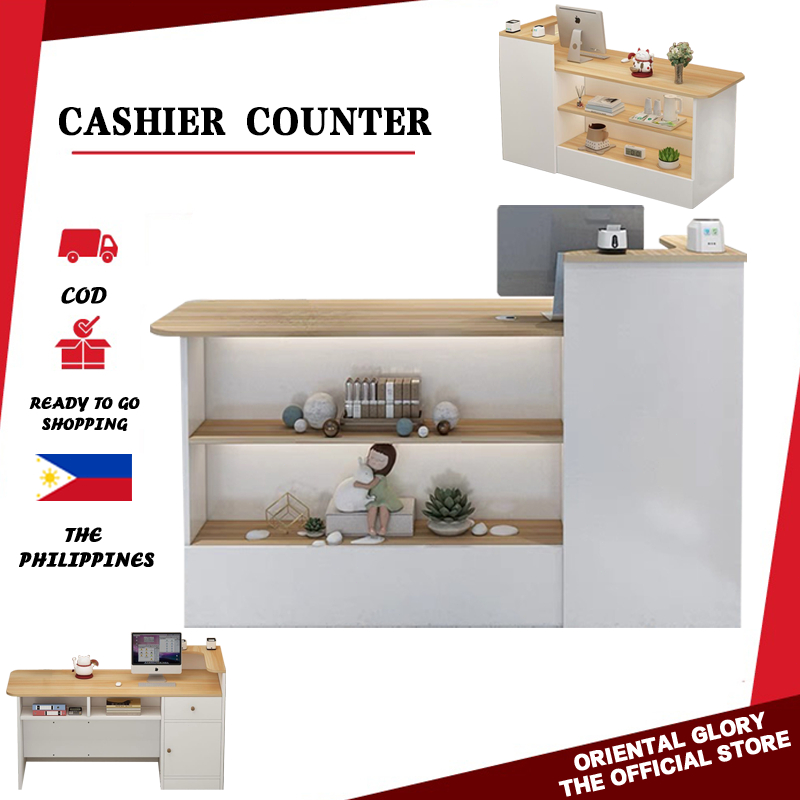 (COD)Modern cash register counter, front desk, reception desk ...