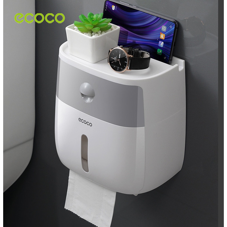 Ecoco Tissue Holder Bathroom Tissue Box Wall mount paper towel holder 2 ...