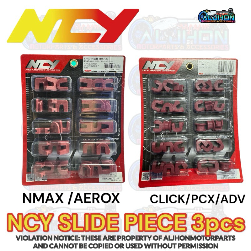 NCY SLIDE PIECE 3pcs NMAX AEROX CLICK ADV PCX Made in Taiwan | Shopee ...