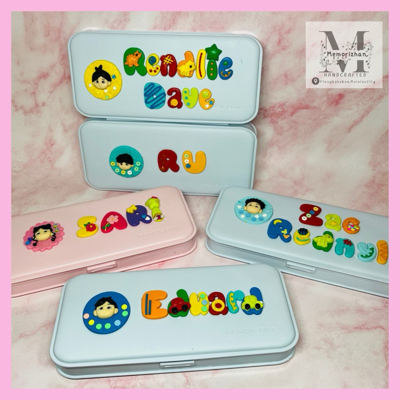 Personalized Pencil Case Name W/ Chibi Head | Shopee Philippines