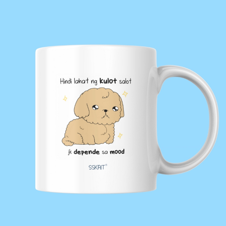 SSKAIT Dog Poodle Hindi Lahat ng Kulot Salot - Funny Mood Ceramic Mug ...