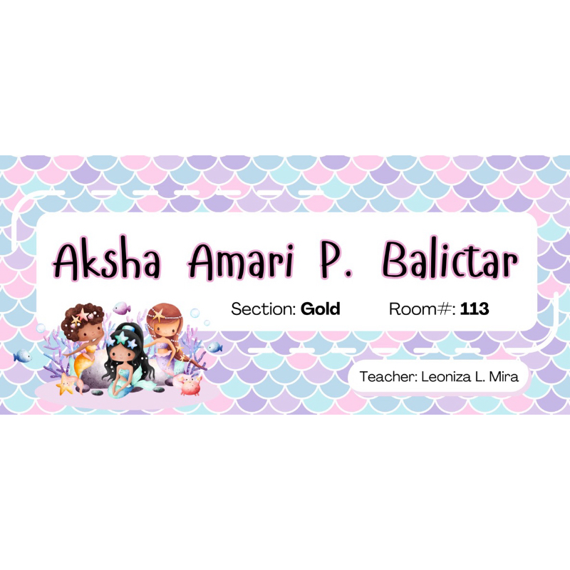Back to School Name Tag | Shopee Philippines