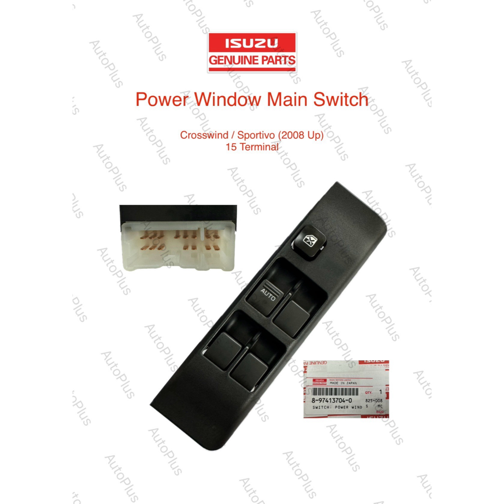 Isuzu Genuine Parts Power Window Switch Main Switch: Crosswind Sportivo ...