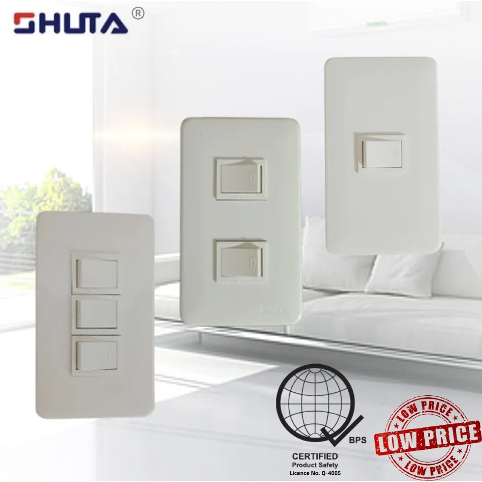 SHUTA OUTLET / SWITCH SET (1 GANG / 2GANG / 3 GANG) CLASSIC SERIES ...